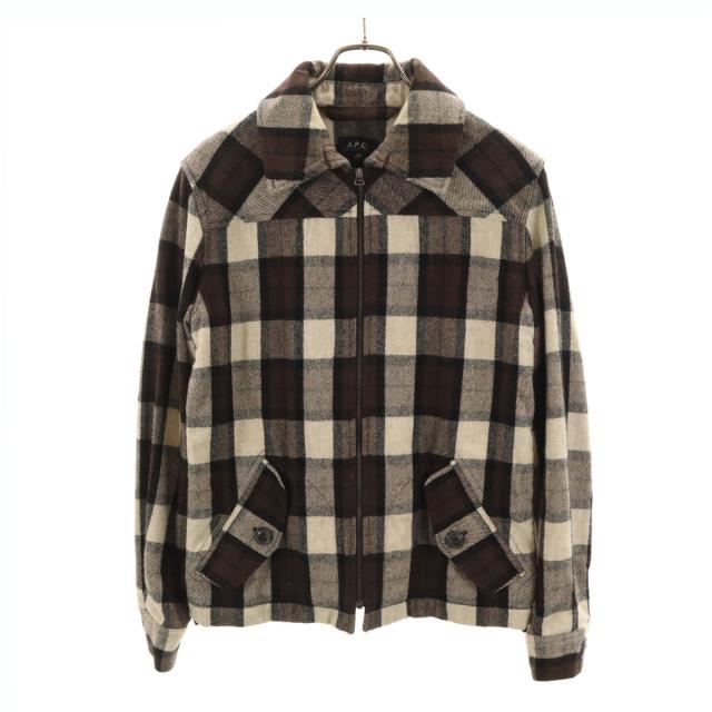 A.P.C. アーペーセー チェック柄 ジャケット XS ブラウン系 メンズ