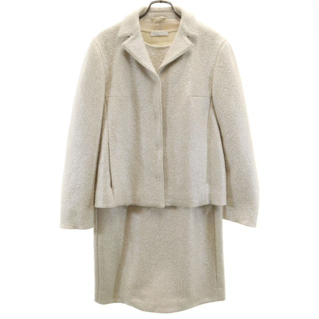 PRADA プラダ ノースリーブ ワンピース 42 アイボリー アンサンブル セット レディース