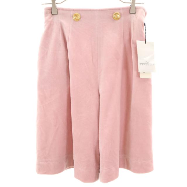 GIVENCHY ジバンシィ 90s 未使用 日本製 オールド ベロア ショートパンツ 9 ピンク LIFE タグ付き レディース