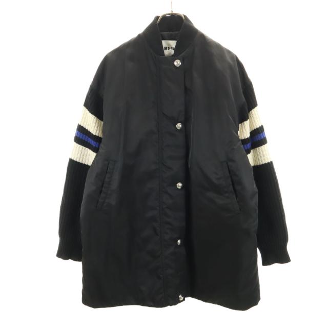 MSGM エムエスジーエム イタリア製 中綿コート 38 ブラック レディース