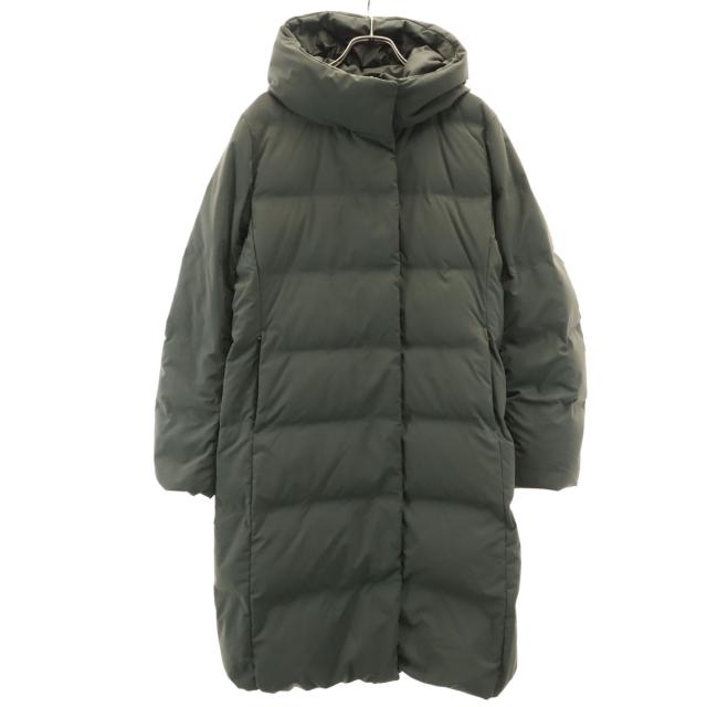 UNIQLO ユニクロ シームレス ダウンコート L カーキ レディース