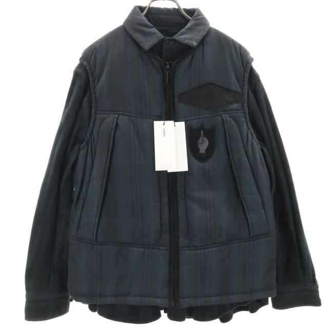 Sacai サカイ 24AW マーク・ゴンザレス コレクションライン 日本製 ストライプ柄 長袖 シャツ メンズ