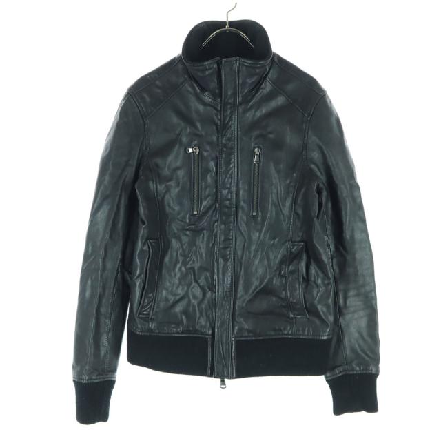 junhashimoto ジュンハシモト 長袖 レザージャケット M ブラック メンズ