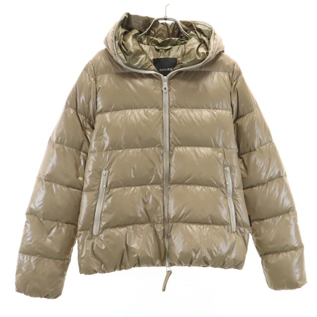 DUVETICA デュベティカ ブルガリア製 THIA ダウンジャケット 42 グレージュ系 レディース