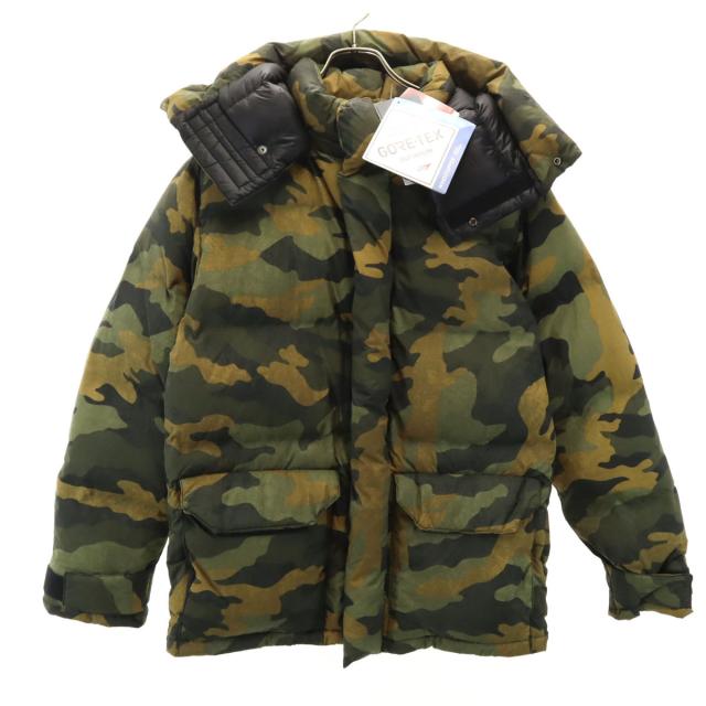 未使用 THE NORTH FACE ザノースフェイス カモフラ ノベルティウインドストッパーブルックスレンジライト ダウンパーカー メンズ