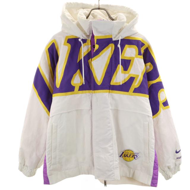 NIKE ナイキ アンブッシュ バック ビックスウォッシュ 中綿ジャケット S ホワイト レイカーズ NBA メンズ