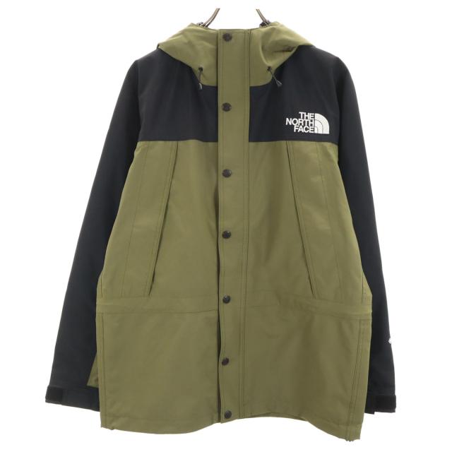 美品 THE NORTH FACE ノースフェイス ゴアテックス マウンテンライト ジャケット M カーキ系 アウトドア NP11834 メンズ
