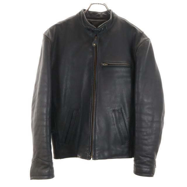 HARLEY DAVIDSON ハーレーダビッドソン 本革レザー ライダースジャケット 36 ブラック シングル メンズ