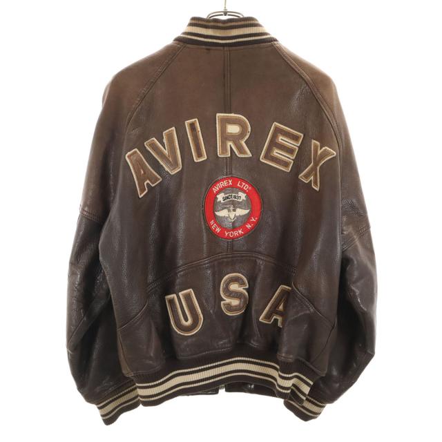 AVIREX アヴィレックス 90s オールド レザージャケット S ブラウン ブルゾン メンズ