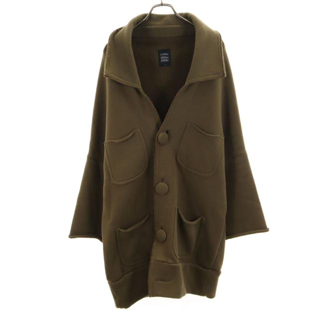 LIMI feu リミフゥ 日本製 スウェット ワーク コート S オリーブ ヨウジヤマモト レディース