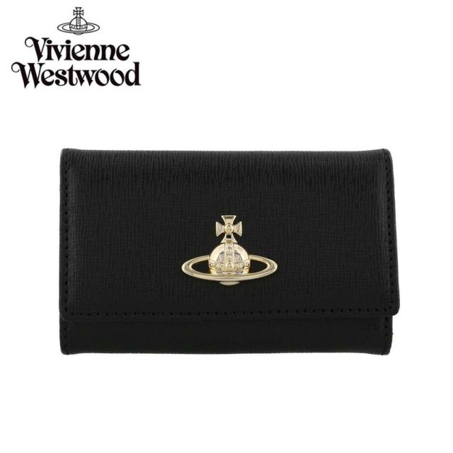 ヴィヴィアンウエストウッド キーケース SAFFIANO 51020001 ブラック【IP-0558】 VIVIENNE WESTWOOD オーブ プレゼント ギフト 誕生日