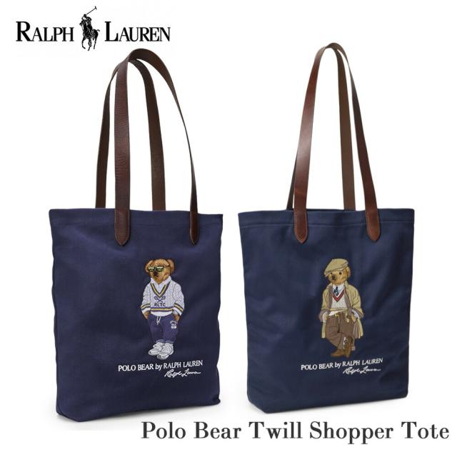 ポロ ラルフローレン ポロベア ツイル トートバッグ ショルダーバッグ 405962427 POLO RALPH LAUREN Poloベア ラルフ ユニセックス レディース メンズ 男女兼用 ベア テディベア くま お出かけ 旅行 大学生 通学 通勤 プレゼント ギフト