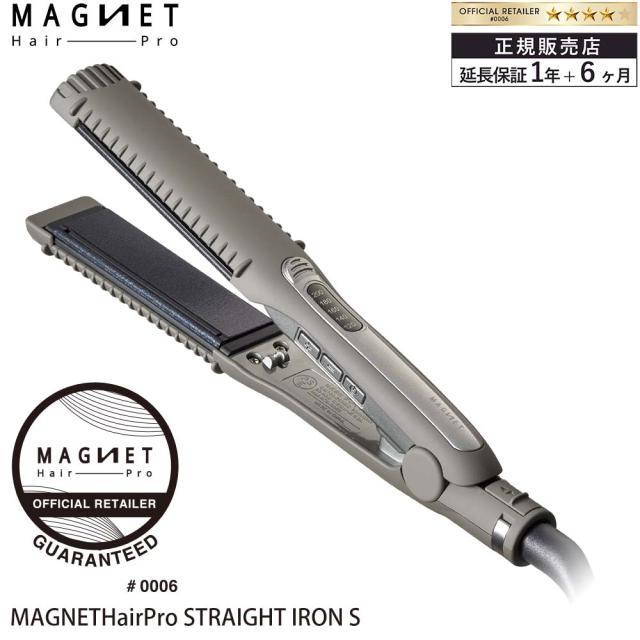 【1,287円OFFクーポン/正規販売店/延長保証1年6ヶ月】 ストレートアイロン マグネットヘアプロ ストレートアイロンS クレイツ MAGNETHairPro STRAIGHT IRON S HCS-G06G 海外兼用