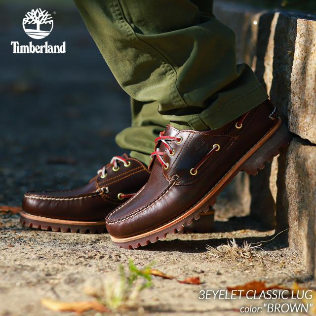 Timberland 3EYELET CLASSIC LUG BROWN ティンバーランド 3アイレット クラシック ラグ シューズ ブーツ ( ベージュ 茶 ブラウン メンズ 30003 )