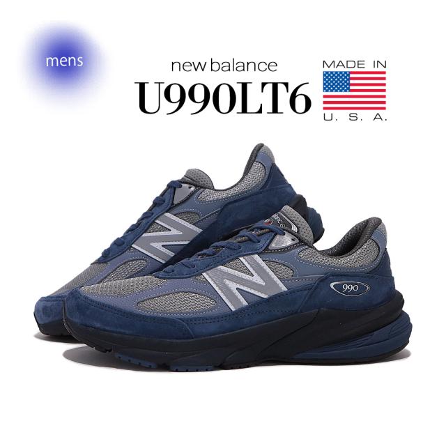 NEW BALANCE ニューバランス 990 V6 スニーカー U990LT6 VINTAGE INDIGO ( デニム ブルー 青 メンズ 1906 990 991 992 993 USA )
