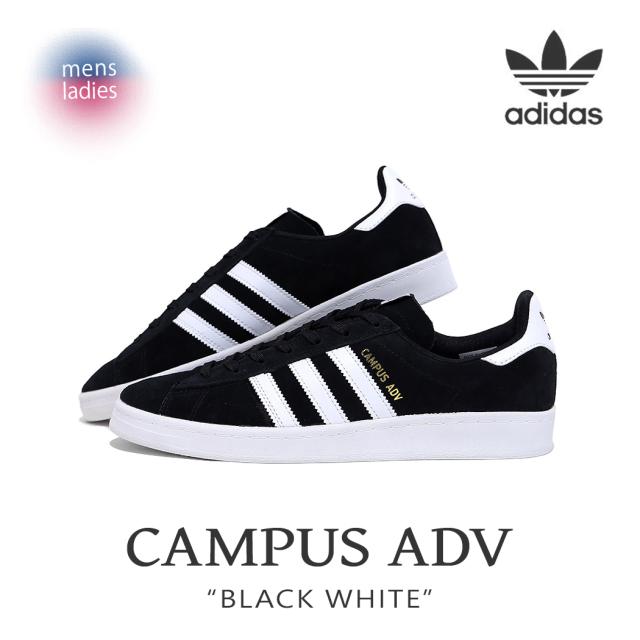 adidas SB CAMPUS ADV BLACK WHITE アディダス キャンパス スニーカー ( 黒 ブラック 白 ホワイト スケート SKATE メンズ B22716 )