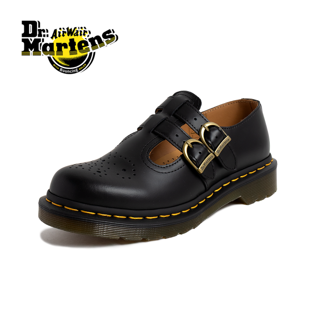 Dr.Martens ドクターマーチン メリージェーン レザー シューズ ブーツ 8065 MARY JANE SMOOTH BLACK ( 厚底 黒 ブラック 12916001 )
