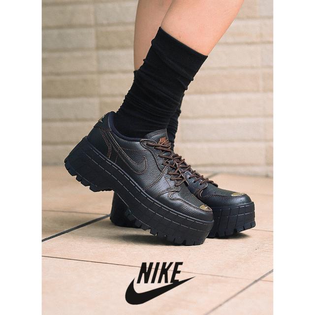 NIKE ナイキ ウィメンズ エア ジョーダン 1 ブルックリン ロー ブーツ スニーカー Air Jordan 1 Brooklyn Low BLACK/CACAO 厚底 HF3184-002