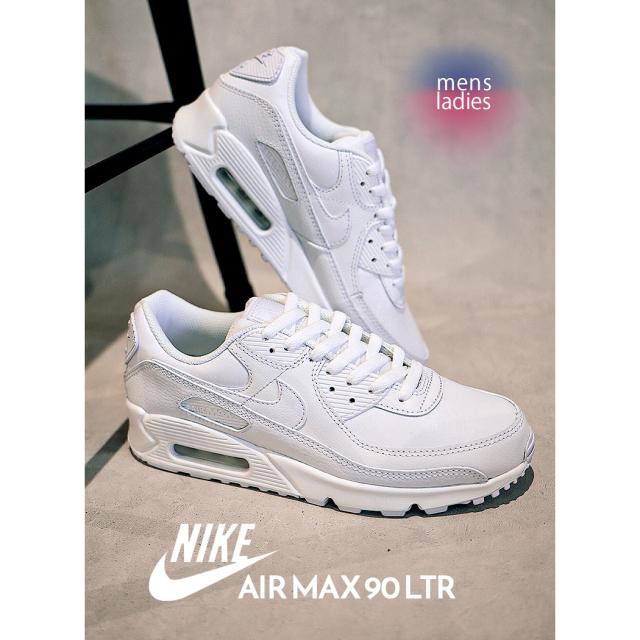 NIKE AIR MAX 90 LTR TRIPLE WHITE ナイキ エアマックス レザー スニーカー ( 白 ホワイト メンズ レディース ウィメンズ CZ5594-100 )