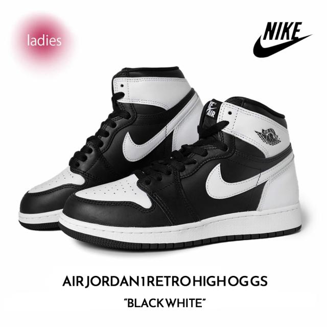 NIKE ナイキ エア ジョーダン ハイ レトロ スニーカー AIR JORDAN 1 RETRO HIGH OG GS BLACK WHITE レディース ウィメンズ FD1437-010