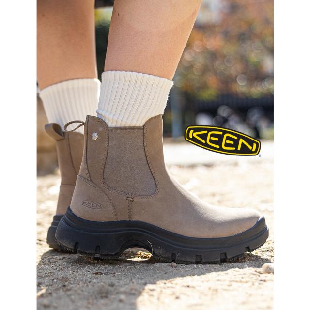 KEEN キーン KOSA CHELSEA コーサ チェルシー ブーツ BOOTS BRINDLE/BLACK ( ベージュ サイドゴアブーツ レザーブーツ メンズ レディース 1031149 )