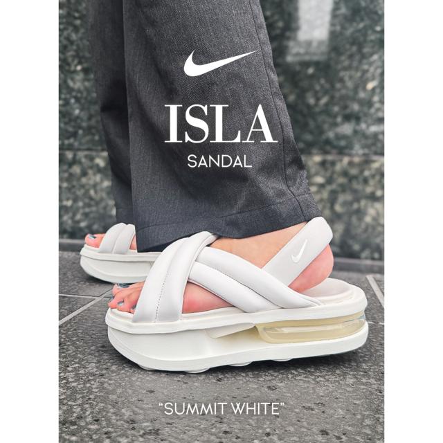 NIKE ナイキ ウィメンズ エアマックス アイラ サンダル WMNS AIR MAX ISLA SANDAL SUMMIT WHITE ( koko 厚底 グレー 白 レディース FJ5929-100 )