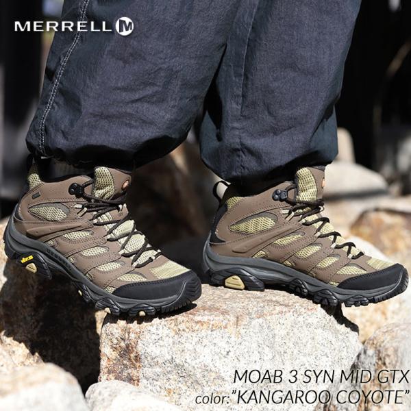 MERRELL MOAB 3 SYN MID GTX KANGAROO COYOTE メレル モアブ ミッド シューズ スニーカー ブーツ ( 国内正規品 GORE-TEX ゴアテック J500255 )