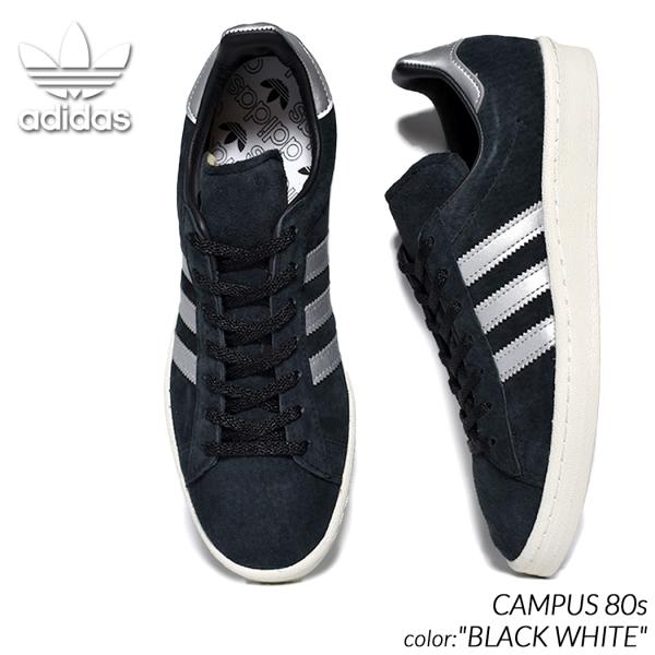 adidas CAMPUS 80s BLACK WHITE アディダス キャンパス スニーカー ( 黒 ブラック 白 ホワイト メンズ レディース ウィメンズ GX7330 )