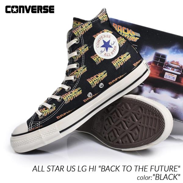 CONVERSE コンバース オールスター ハイ スニーカー バックトゥザフューチャー ALL STAR US LG HI BACK TO THE FUTURE BLACK ( 国内正規品 コラボ 31312620 )