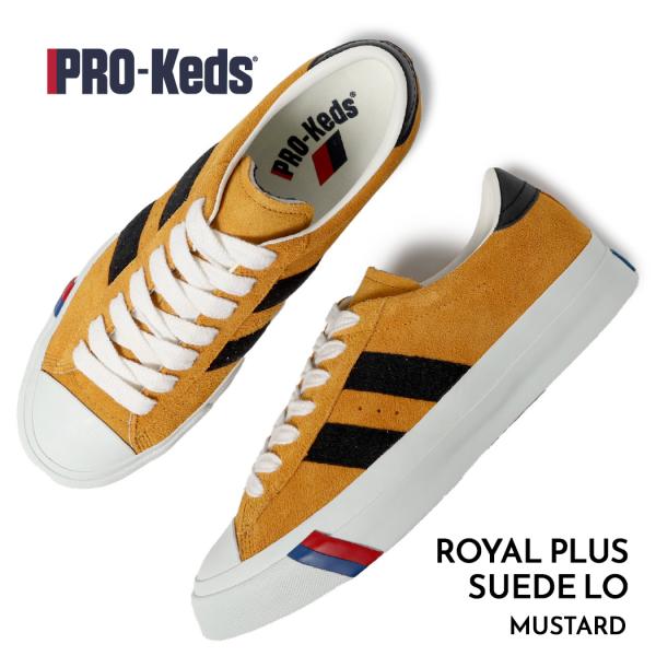 PRO-Keds プロケッズ ロイヤルプラス スエード ロー スニーカー  PLUS SUEDE LO MUSTARD ( 国内正規品 マスタード 黄色 PN1021MU )
