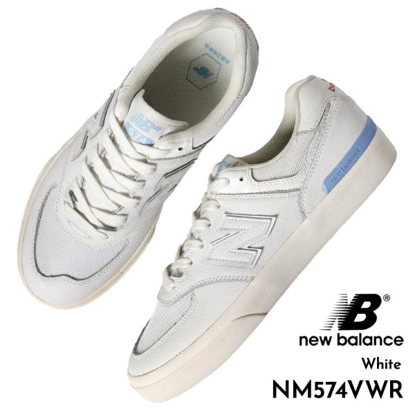 海外限定 NEW BALANCE ニューバランス ヌメリック 574 スニーカー NUMERIC NM574VWR White ( 日本未発売 白 ホワイト スケート skate メンズ )