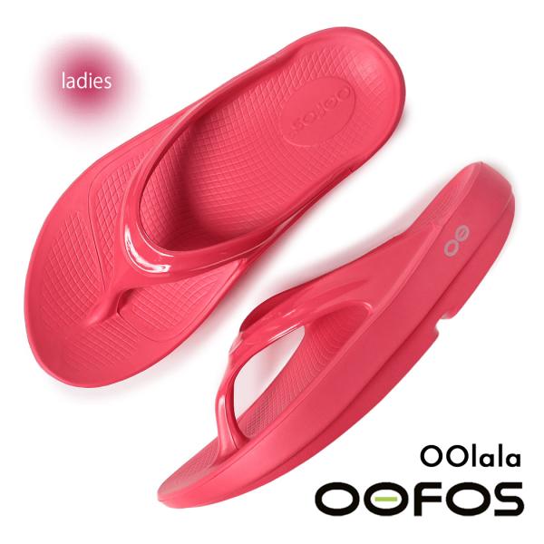 OOFOS ウーフォス ウーララ サンダル OOlala Neon Berry ( 国内正規品 SANDAL トング 赤 レッド リカバリーサンダル レディース ウィメンズ 2000070156251 )