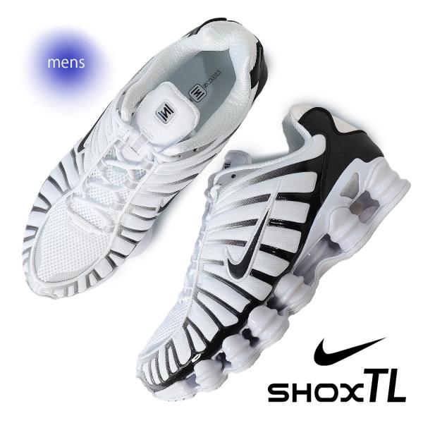 NIKE ナイキ ショックス スニーカー SHOX TL WHITE BLACK ( 白 ホワイト 黒 ブラック メンズ レディース ウィメンズ AV3595-102 )