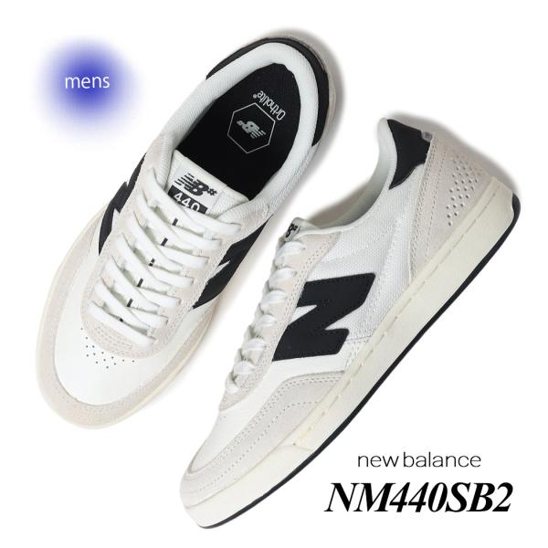NEW BALANCE ニューバランス ヌメリック 440 スニーカー NUMERIC NM440SB2 WHITE BLACK ( 白 ホワイト 黒 ブラック メンズ SKATE スケート )