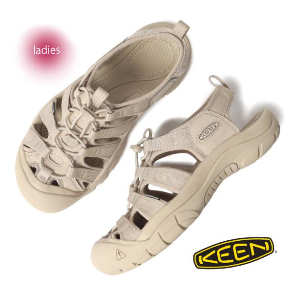 KEEN キーン ウィメンズ ニューポート レトロ シューズ サンダル スニーカー W NEWPORT H2 MONOCHROME/SAFARI ( ベージュ レディース SANDAL 1027353 )