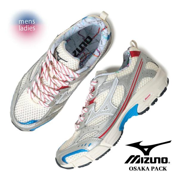MIZUNO ミズノ MXR OSAKA PACK スニーカー OFF WHITE/SILVER/RED ( 白 ホワイト シルバー レディース ウィメンズ 大阪 D1GA250801 )