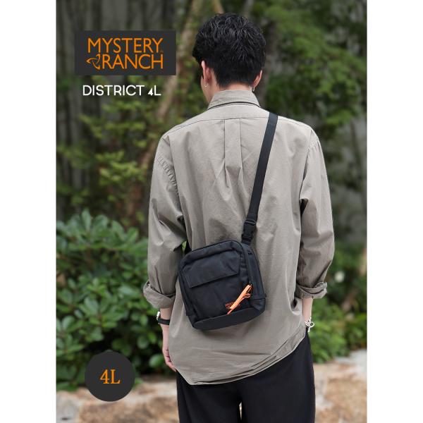 MYSTERY RANCH ミステリーランチ ディストリクト ミニ ポーチ ショルダーバッグ DISTRICT 4L BLACK ( 黒 ブラック バッグ BAG 肩掛け 鞄 112767-001 )