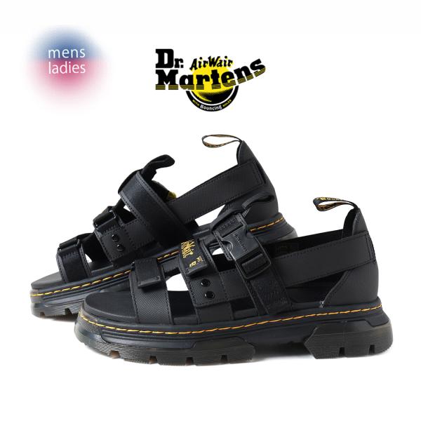 Dr.Martens ドクターマーチン ぺアソン スライド レザー サンダル PEARSON SANDAL BLACK ( 厚底 黒 ブラック メンズ レディース 31574001 )