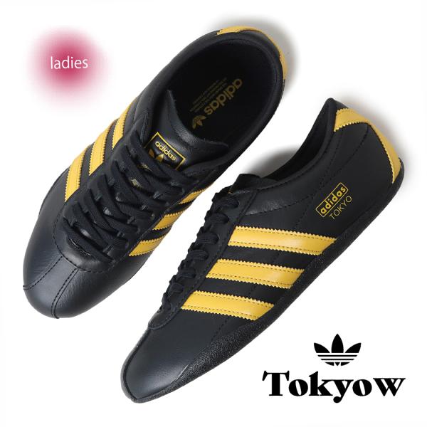 adidas アディダス トーキョー ウィメンズ スニーカー TOKYO W CBLACK/EQTYEL/CBLACK ( ブラック 黒 黄色 フラット イエロー レディース JR1271 )