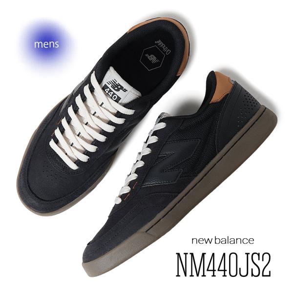 NEW BALANCE ニューバランス ヌメリック 440 スニーカー NM440JS2 BLACK/GUM ( ブラック 黒 ガムソール SKATE スケート メンズ )