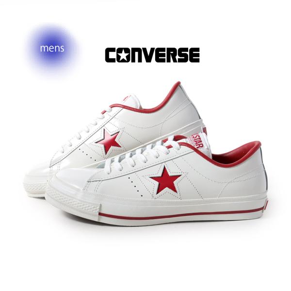 CONVERSE コンバース ワンスター スニーカー ONE STAR J WHITE/RED ( 日本製 MADE IN JAPAN ホワイト 白 レッド 赤 メンズ CT 32346512 )