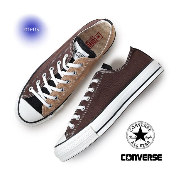 CONVERSE コンバース キャンバス オールスターＪ ロー スニーカー CANVAS ALL STAR J HI DARK BROWN/BLACK/BROWN ( メンズ 31315480 )