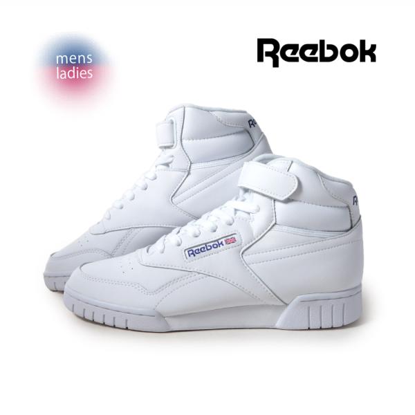 REEBOK リーボック エックスオーフィット ハイ スニーカー EX-O-FIT HI WHITE ( 国内正規品 ホワイト 白 グレー メンズ レディース 100000108 )