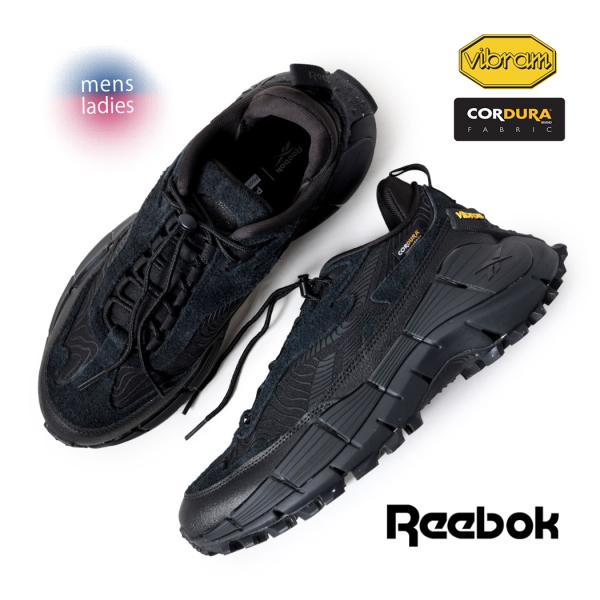 REEBOK リーボック ジグキネティカ2.5 エッジ スニーカー ZIG KINETICA 2.5 EDGE BLACK/GREY ( ブラック 黒 メンズ トリプルブラック 100254702 )