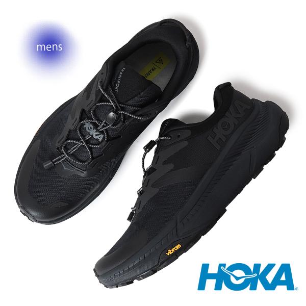 HOKA ONE ONE ホカ オネオネ トランスポート ランニング スニーカー TRANSPORT BLACK ( BONDI ブラック 黒 vibram ランニング メンズ 1123153-BBLC )