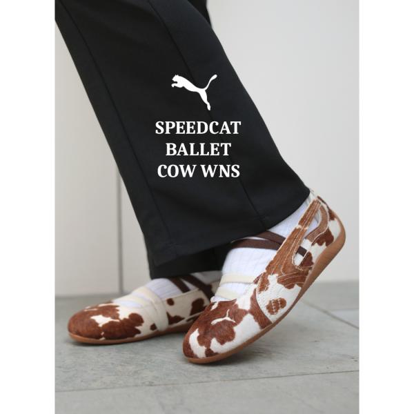 PUMA プーマ SPEEDCAT スピードキャット バレエ カウ ウィンズ スニーカー BALLET COW WNS CHOCOLATE BROWN-WARM WHITE レディース 407787-01