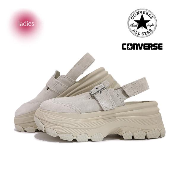 CONVERSE コンバース 厚底 サンダル オールスター トレックウエーブ クロッグ スニーカー ALL STAR TREKWAVE CLOG SANDAL STONE BEIGE 31315940