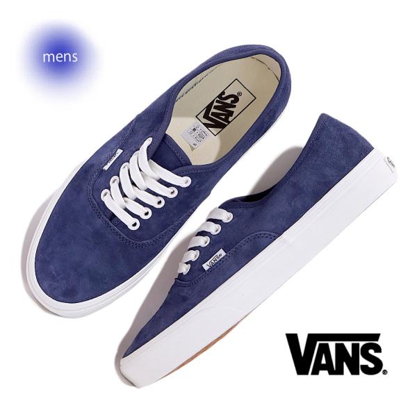 VANS バンズ オーセンティック AUTHENTIC ピッグ スエード スニーカー PIG SUEDE DEEP TWILIGHT ( ブルー 青 メンズ ヴァンズ VN000D7YEMT )