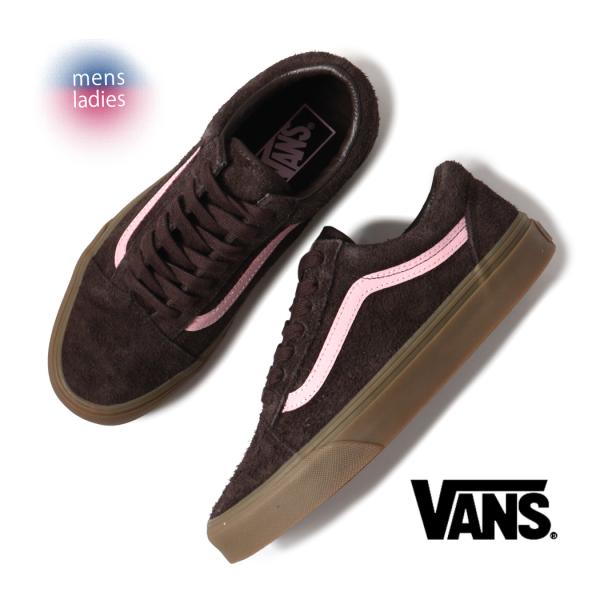VANS バンズ OLD SKOOL オールドスクール スニーカー ヴァンズ BROWN/PINK ( オースク ブラウン 茶色 ピンク メンズ レディース スエード VN000E9TRPK )
