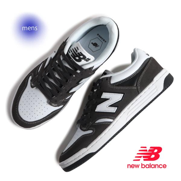 海外限定 NEW BALANCE ニューバランス ヌメリック 480 スニーカー NM480BAB BLACKCEMENT/WHITE ( 日本未発売 ホワイト ブラック 黒 メンズ スケートシューズ )